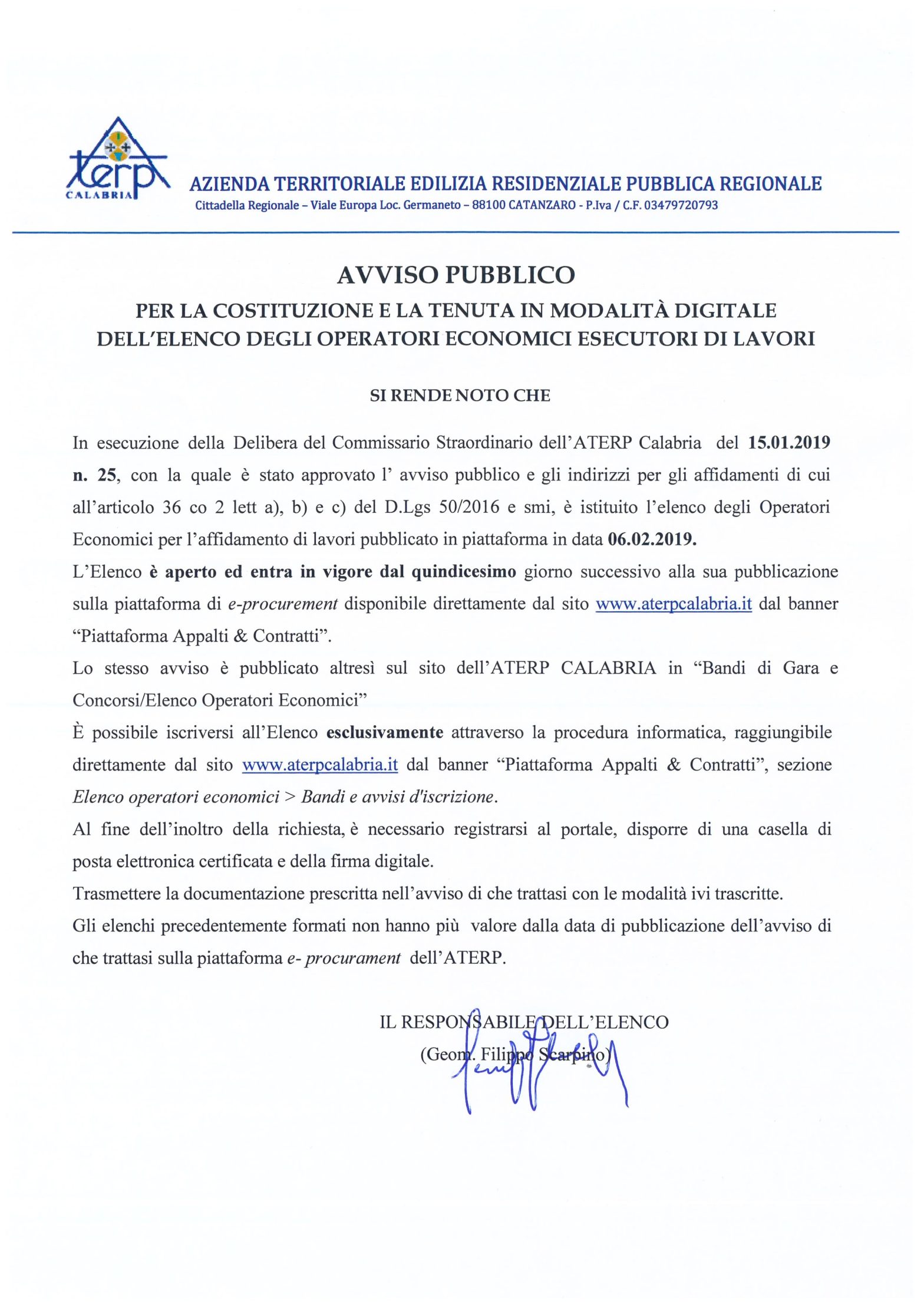 AVVISO PUBBLICO PER LA COSTITUZIONE E LA TENUTA IN MODALITA' DIGITALE ... AVVISO PUBBLICO PER LA COSTITUZIONE E LA TENUTA IN MODALITA' DIGITALE ...